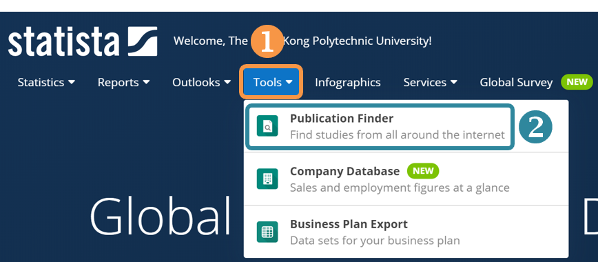 Statista Online Tools For Assignment Guides And Tutorials At The Hong Kong Polytechnic University