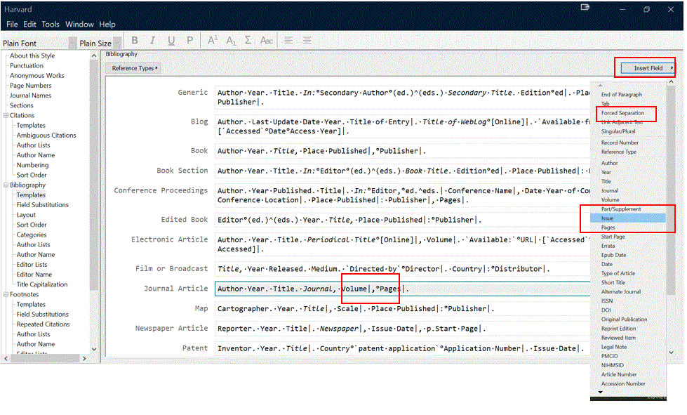 Modify An EndNote Output Style EndNote 20 For Windows Subject And