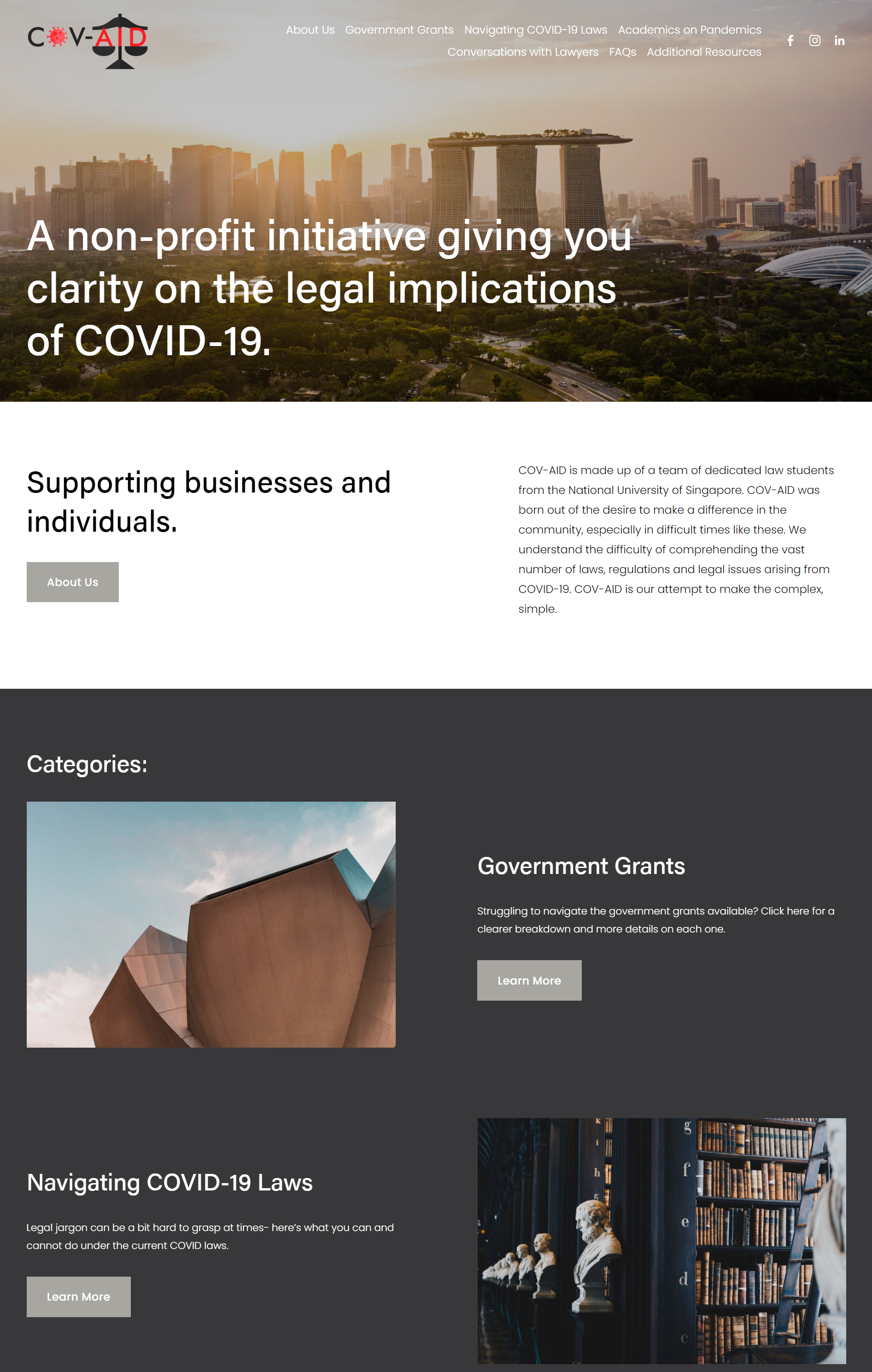 Legal Aspects: COV-AID - Covid-19 Resources - LibGuides at National University of Singapore