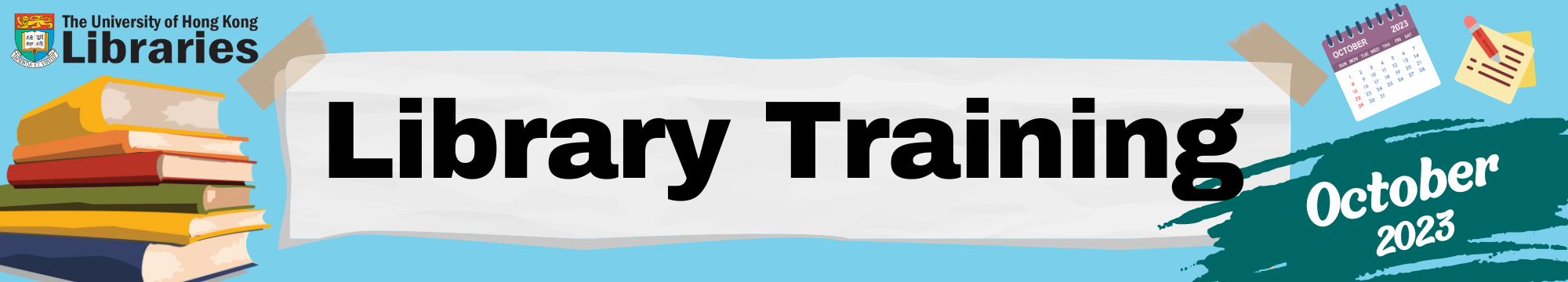 Library Tranining Banner October 2023