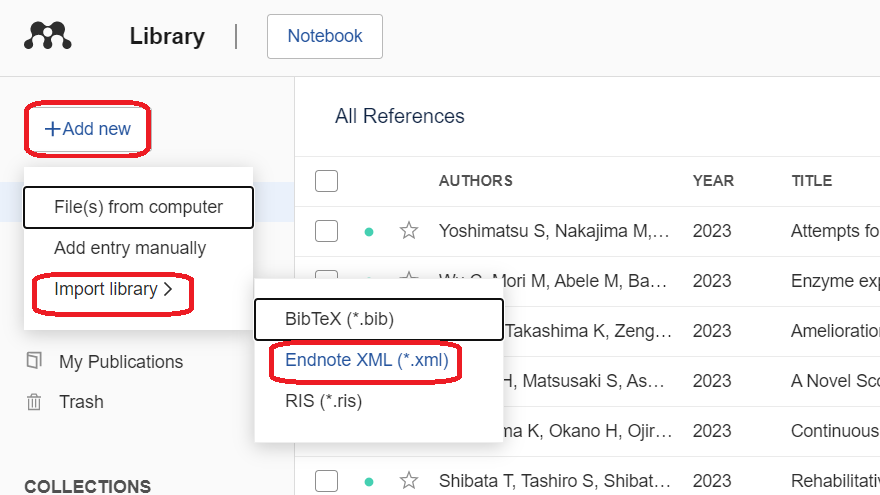 EndNoteからのデータ移行 - Mendeley使い方ガイド - Research NAVI at Keio University ...