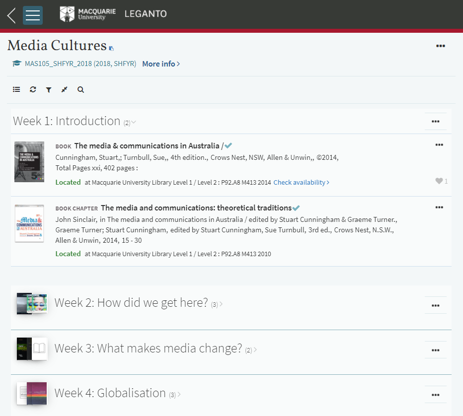 Home - Leganto Reading Lists for Students - Subject and Research Guides at Macquarie University