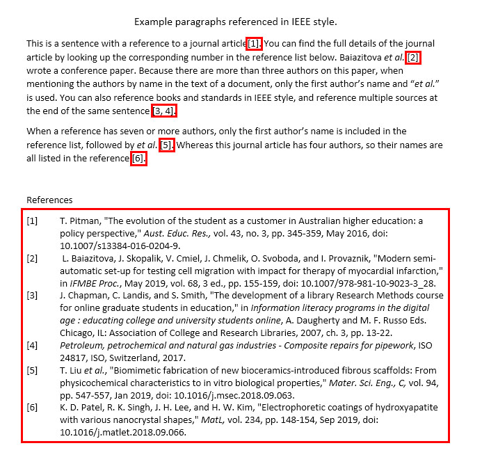 IEEE Example Text IEEE Referencing Style Guides At University Of