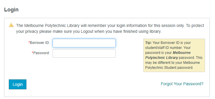 Elibrary Login
