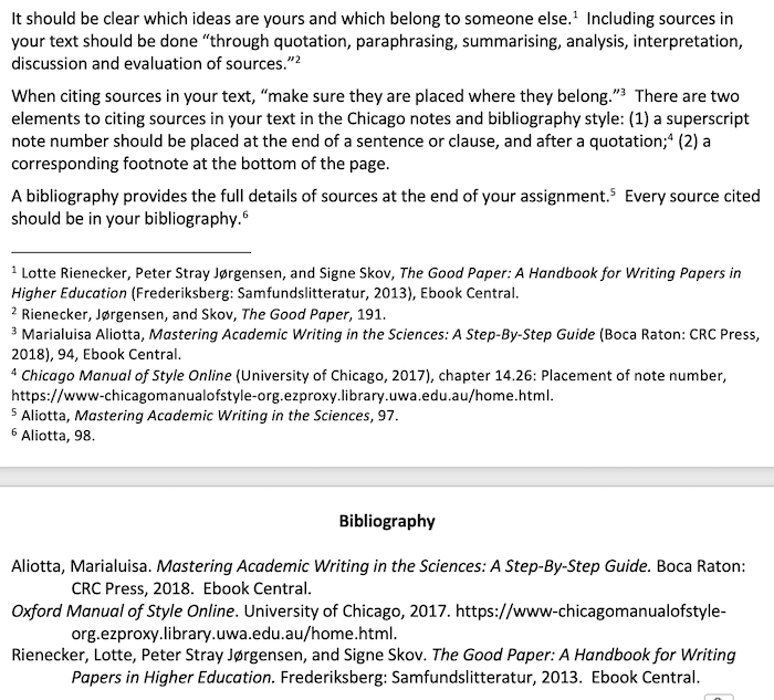 Notes And Bibliography Footnotes Chicago Referencing Style Guides 