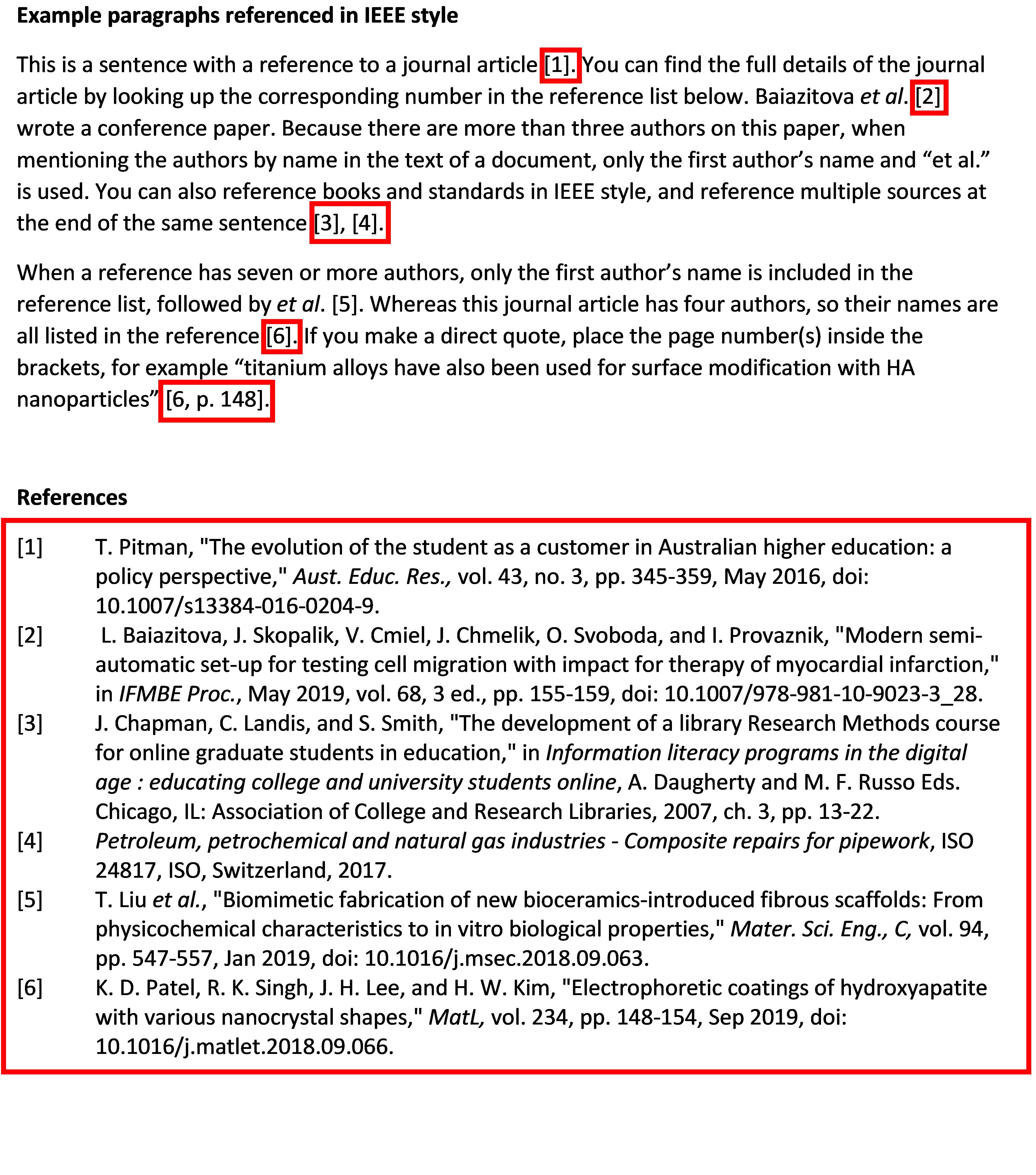 What Is Ieee Style Wkcn