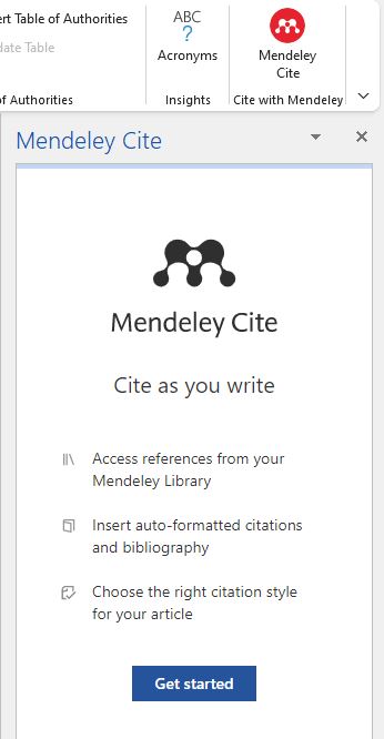 Writing And Citing With Mendeley Cite Introduction To Mendeley 