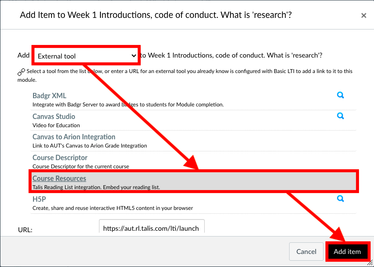 Publishing your list - Course Resources @ AUT - Library Guides at AUT ...
