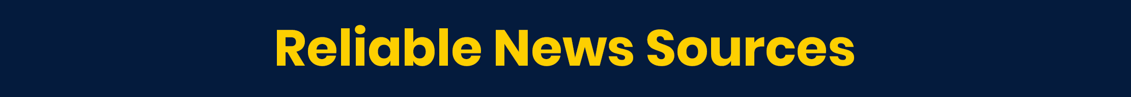 Reliable News Sources - VCE English 12: Analysing & Presenting Argument ...