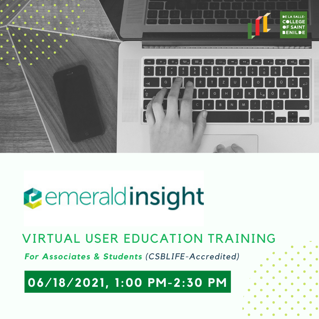 Emerald Insight User-Education Training Session - LaRCy Scheds - Br ...
