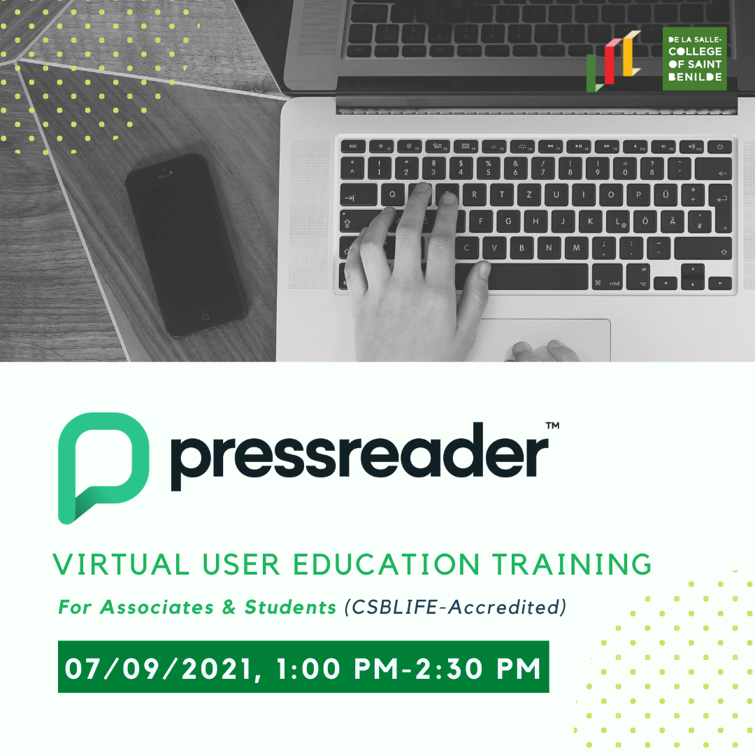 PressReader User-Education Training Session - LaRCy Scheds - Br. Fidelis Leddy Center for ...