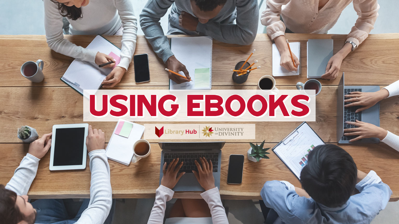 Home - eBooks - LibGuides at University of Divinity Library
