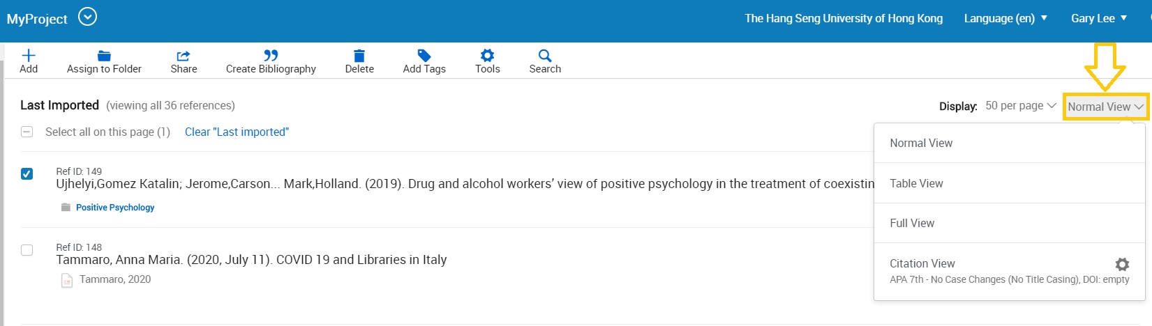 Step 3: Organising References - RefWorks (Citation management tool ...