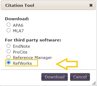 Step 2: Importing References to RefWorks - RefWorks (Citation ...