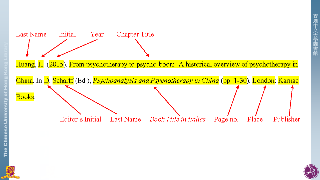 APA Style 6th Edition Citation Styles LibGuides At The Chinese 