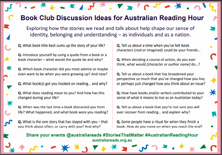 Home - Australian Reading Hour - LibGuides at Saint Patrick's College ...