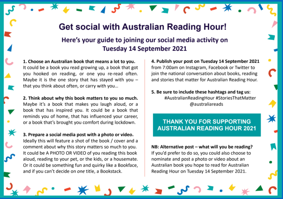 Home - Australian Reading Hour - LibGuides at Saint Patrick's College ...