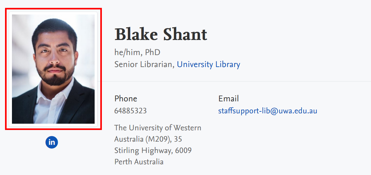Your profile photo - UWA Profiles and Research Repository Support ...