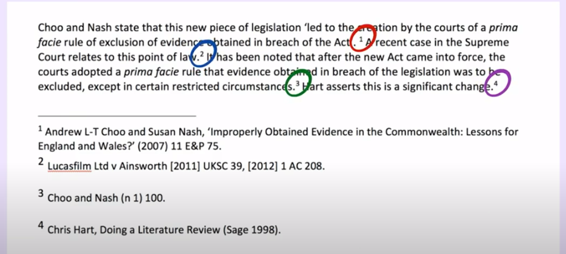 Footnote OSCOLA Referencing Libguides At Tun Hussein Onn Sunway Library