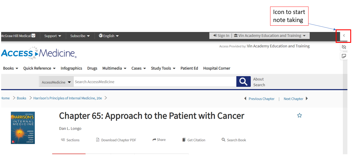 Using Ebooks - AccessMedicine - LibGuides at Vin University