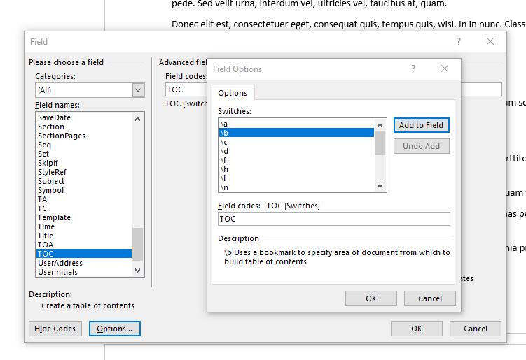 Multiple Table Of Contents Thesis Formatting Library Guides At