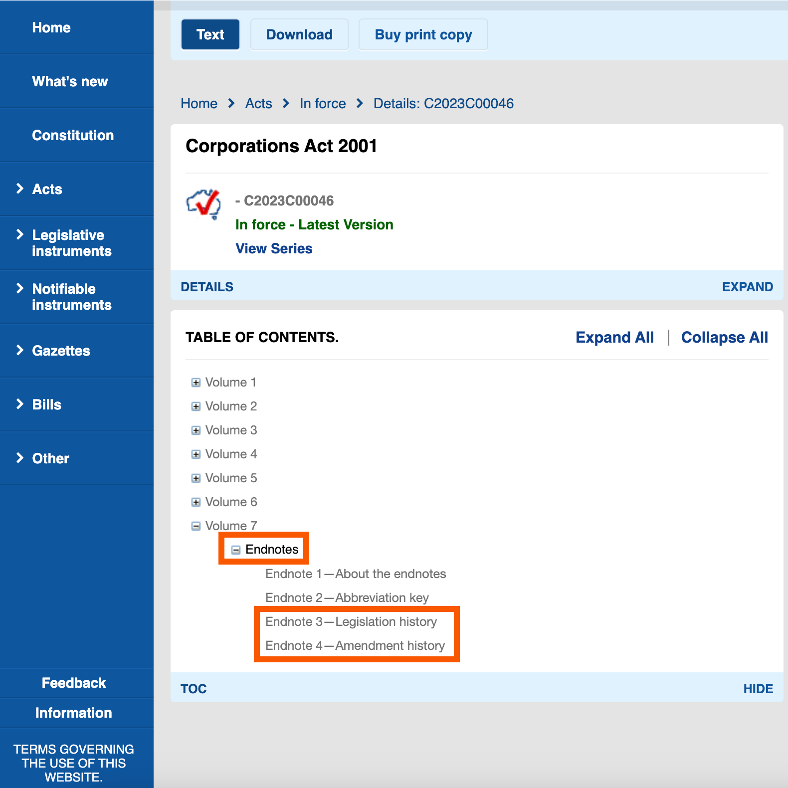 Finding Official Versions of Acts - Researching Legislation - LibGuides at Deakin University