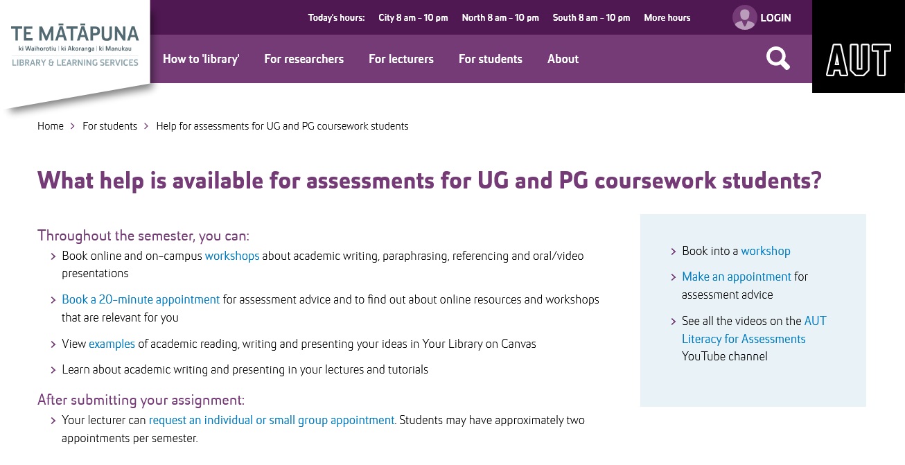 Course Resources @ AUT – Students - Course Resources @ AUT – Students ...