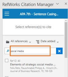 Step 4B: Creating a Bibliography in Microsoft Word - RefWorks (Citation ...
