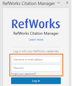 Step 4B: Creating a Bibliography in Microsoft Word - RefWorks (Citation ...