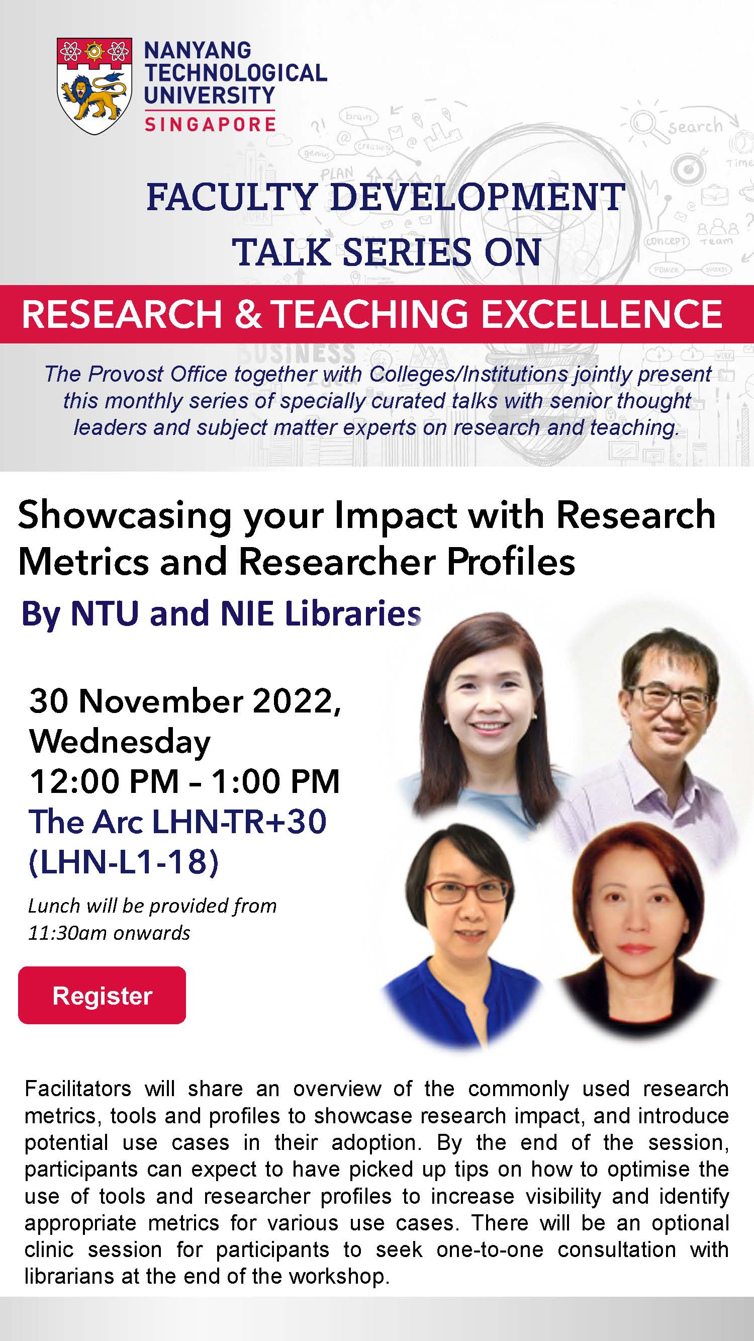 Past workshops - Open Science & Research Services - LibGuides at Nanyang Technological University