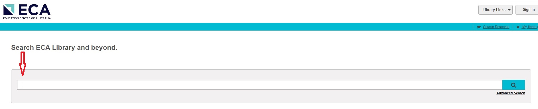 First time logging in - Library Orientation - ECA Library & Learning Support at Education Centre ...