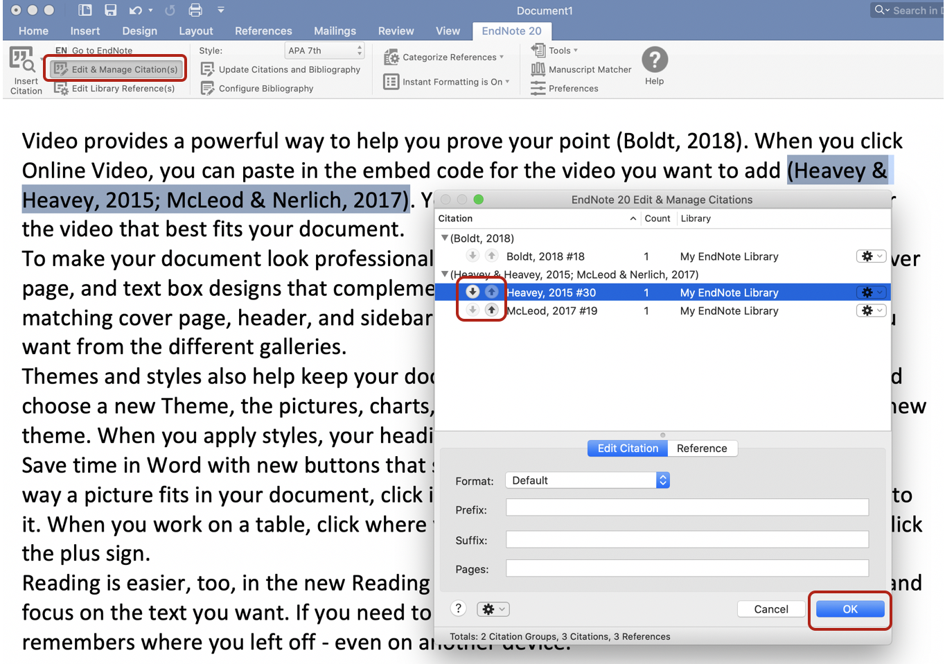 Edit Citations In Word EndNote 20 For Mac Subject And Research 