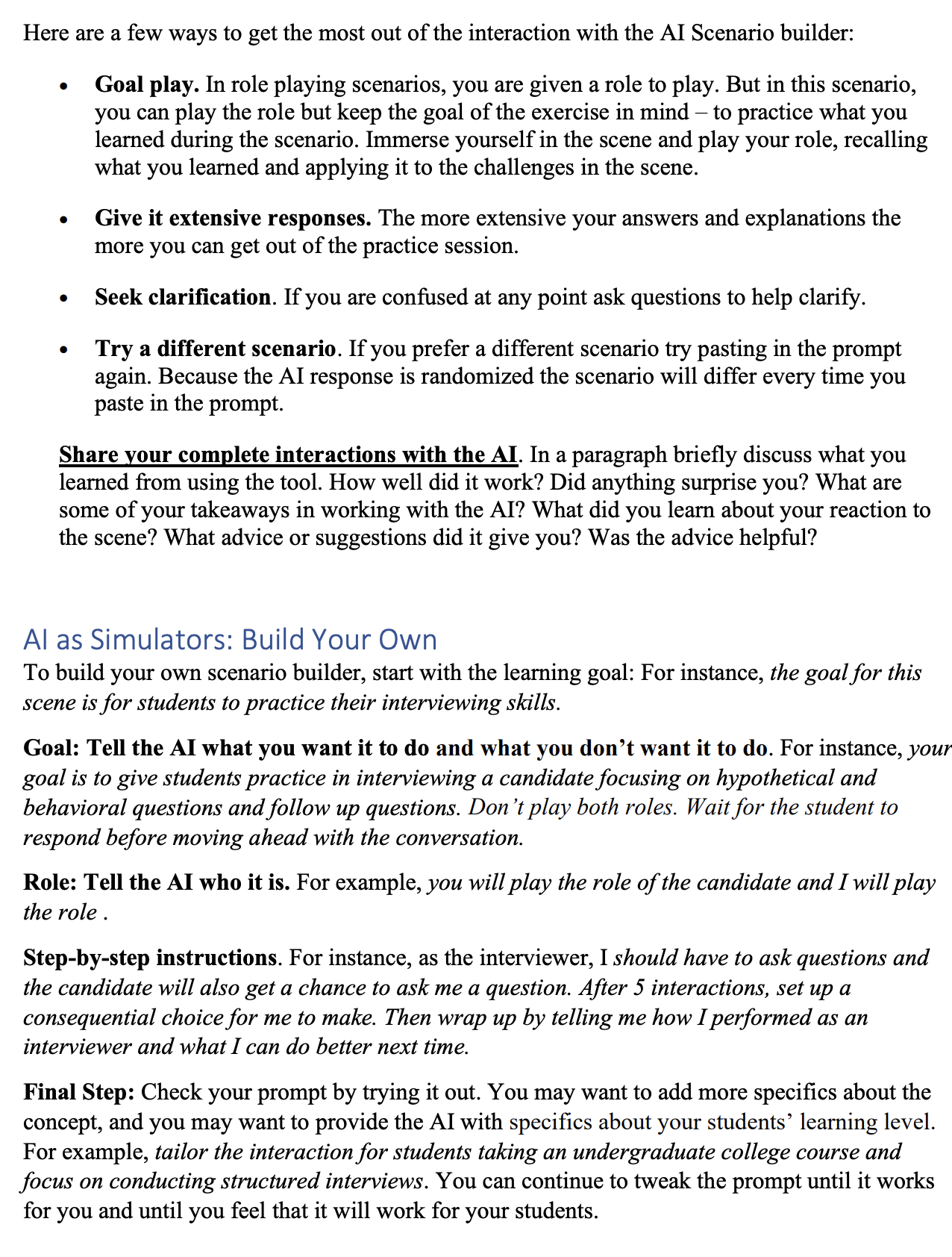 AI 7 approaches for students with prompts - AI for educators ...