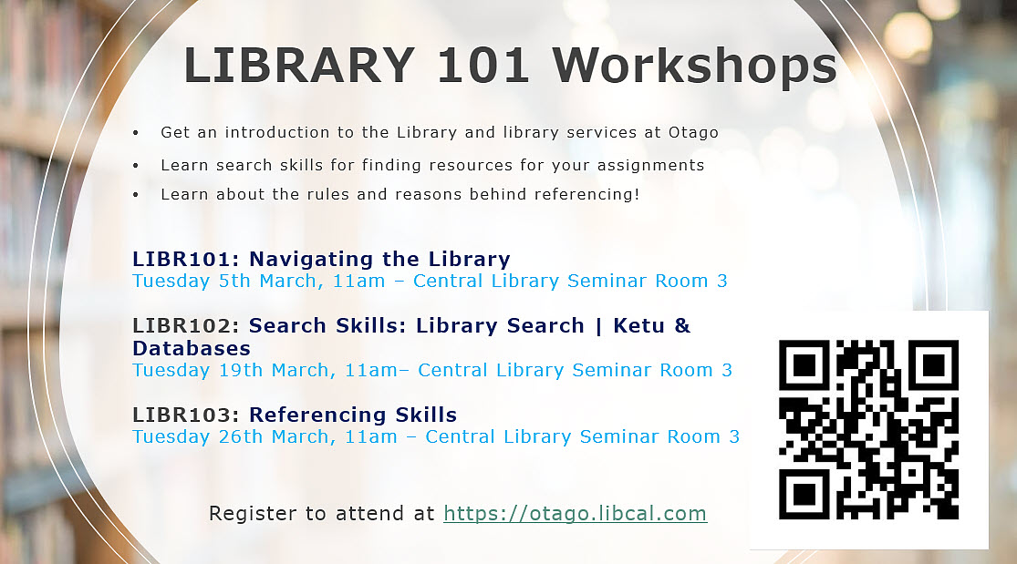 Welcome | Home page - Education - LibGuides at University of Otago