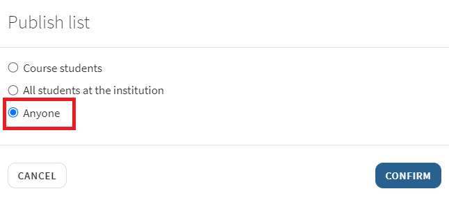 STEP 3: Send to Library and Publish - Reading Lists @RMIT - All guides at RMIT University