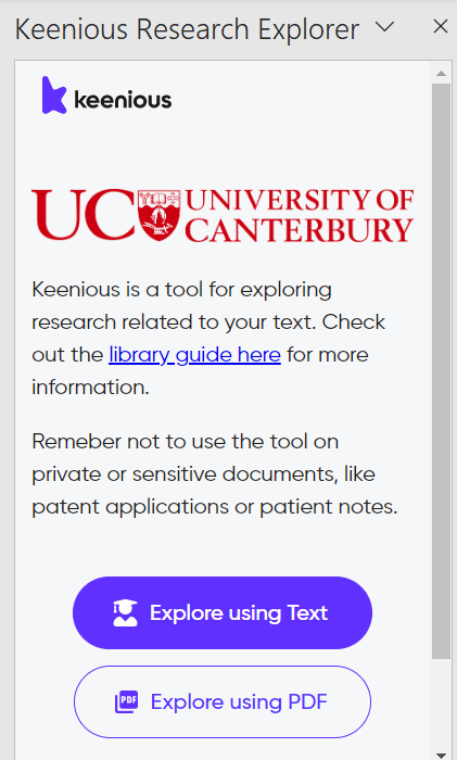 Searching with Keenious - Keenious Guide - Subject Guides at University ...