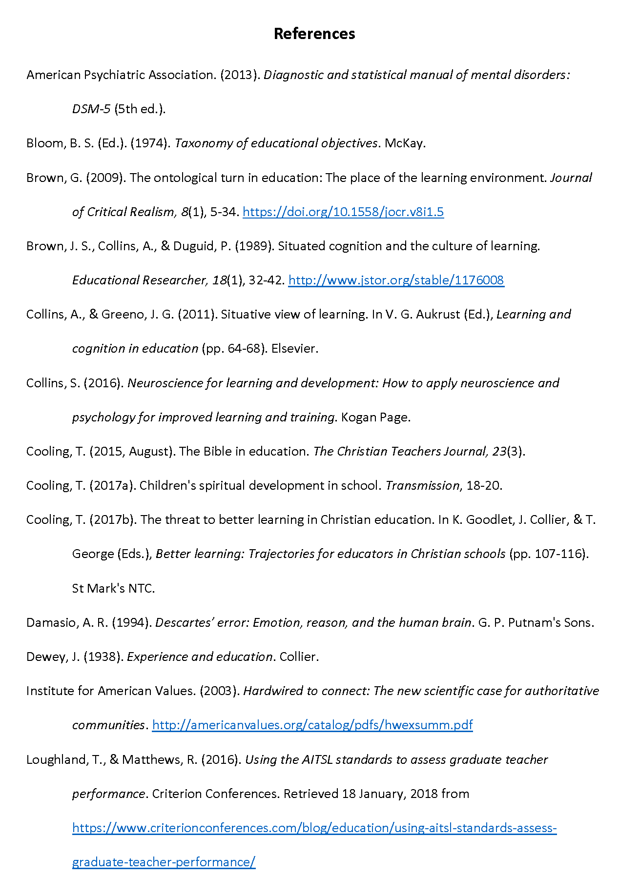 Reference Lists APA Referencing Education CCSC Students Help 