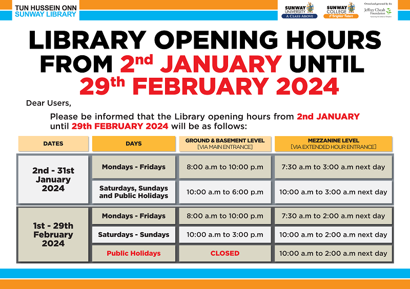 Main - Library Homepage - Libguides at Tun Hussein Onn Sunway Library