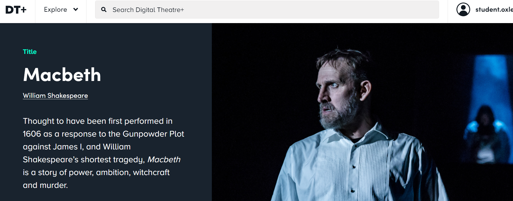 Digital Theatre - Macbeth on the Stage - 2021 Year 10 English ...