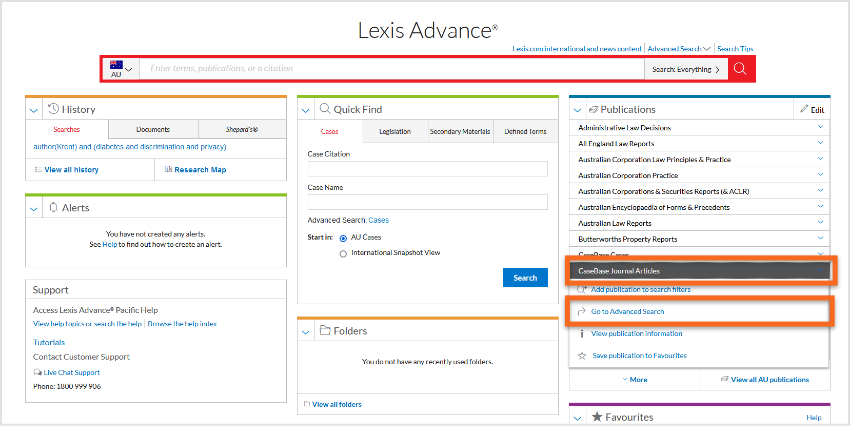 CaseBase (Lexis Advance) - Researching Secondary Law Resources ...
