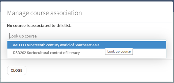 Step 1: Create or Find a Reading List - NTU CourseReserves: NIE Course ...