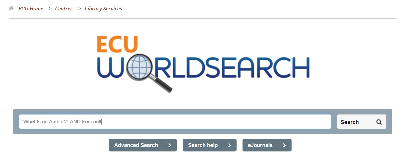 Basic search - Information Essentials - LibGuides at Edith Cowan University