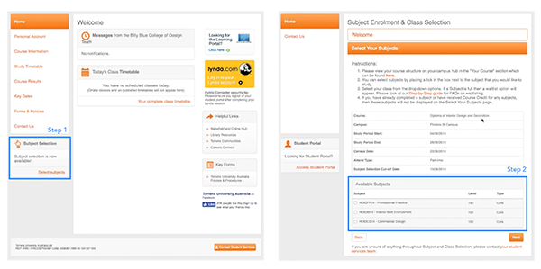 Subject Selection - Student Hub - Torrens and Think at Torrens Global ...