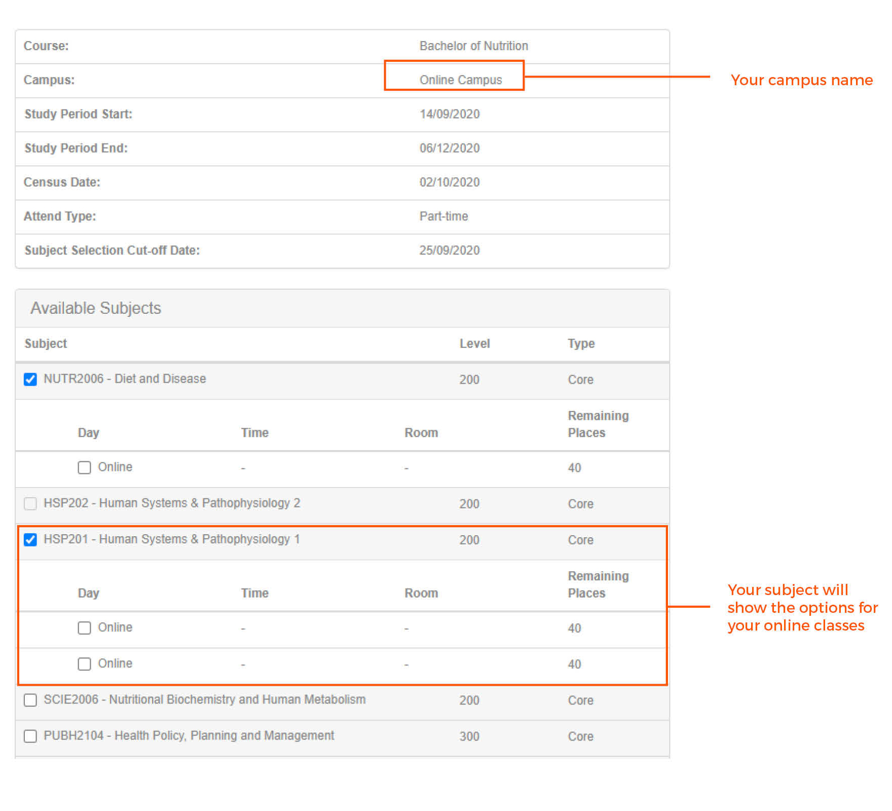 Subject Selection - Student Hub - Torrens and THINK at Laureate ...