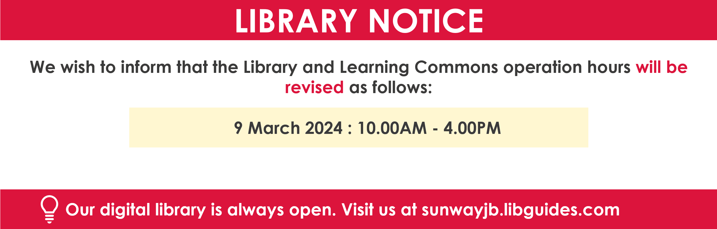 Library News & Events - LibGuides at Sunway College Johor Bahru
