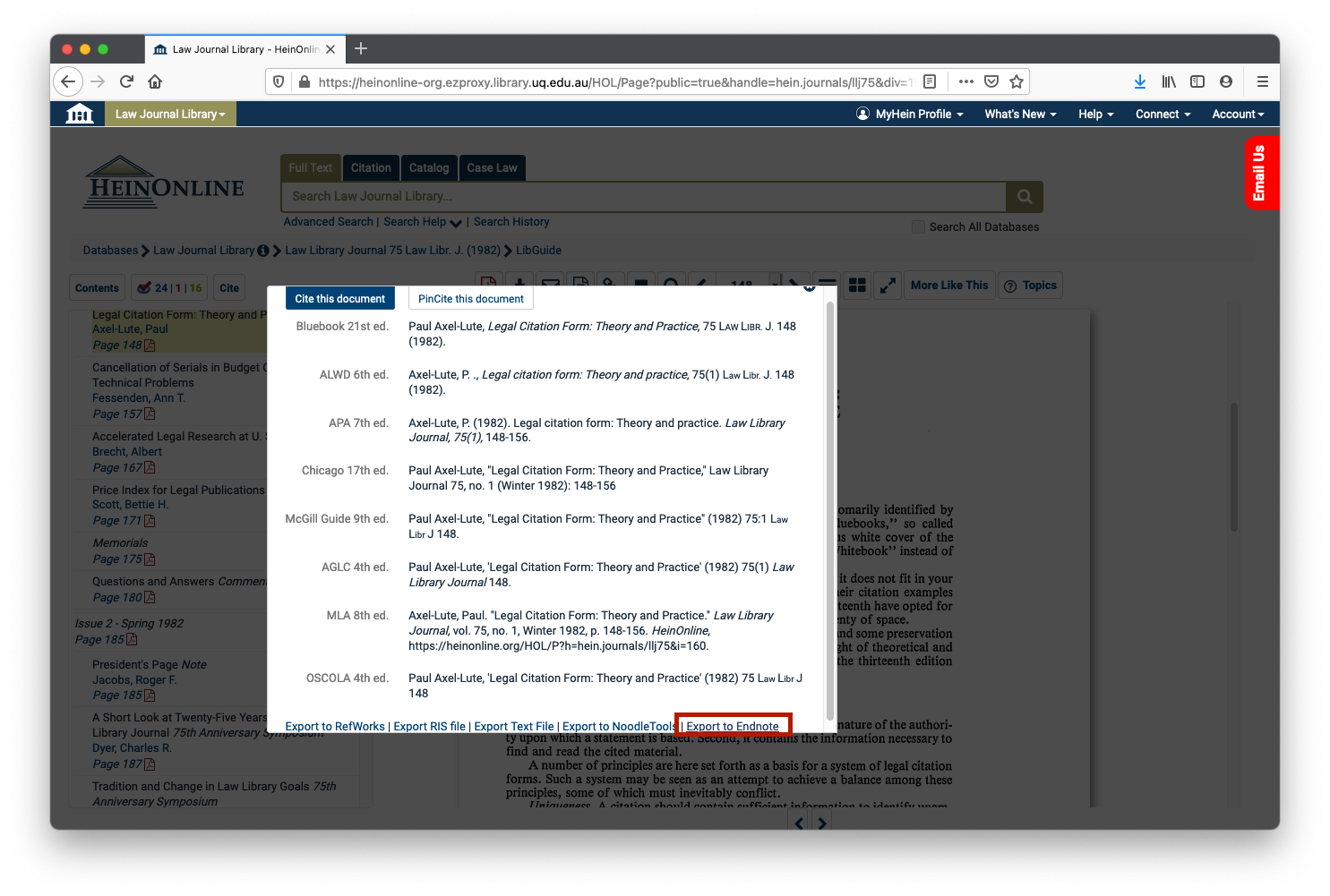 EndNote for legal referencing - EndNote referencing software - Library ...