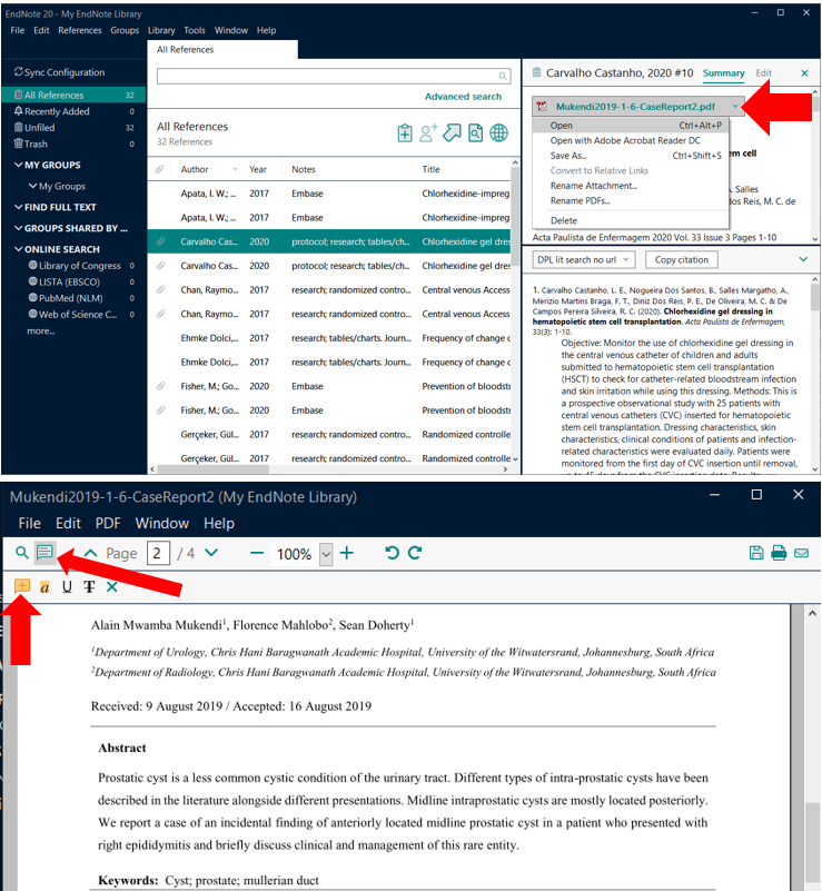 Managing PDFs - EndNote - Library Guides at Northern Sydney Local ...