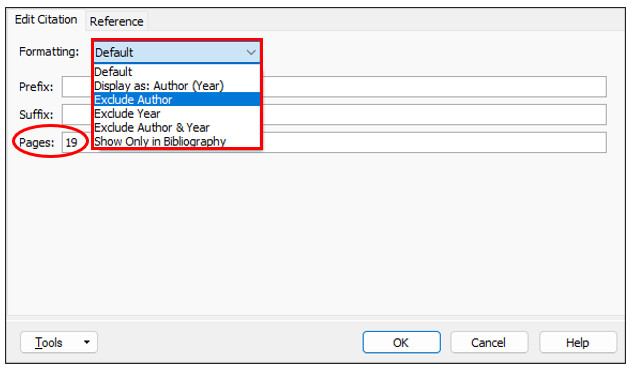 Inserting And Editing An In Text Citation Endnote Guide Apa Referencing Guide Sit Library