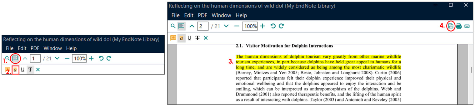 Attaching And Annotating Files Endnote Guide Apa Referencing Guide Sit Library Guides At
