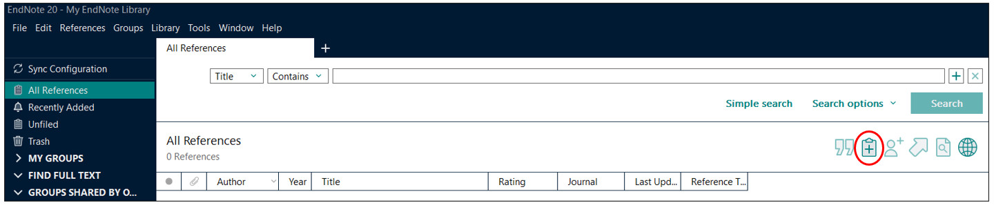 Manually Adding References Endnote Guide Apa Referencing Guide Sit Library Guides At